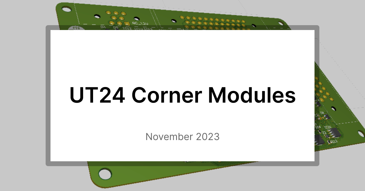 UT24 Corner Modules